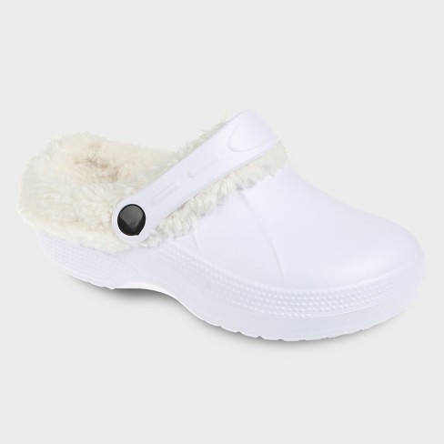 Foamwalk Girl's Cute Lightweight Classic Solid Faux Shearling-lined ...