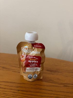 Happy Baby Nutty Blends Organic Apple & Walnut Butter Baby Food Pouch ...