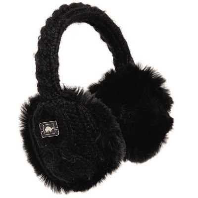 Turtle Fur Women's Ear Muffin Faux Fur Lined Earmuffs, Black : Target