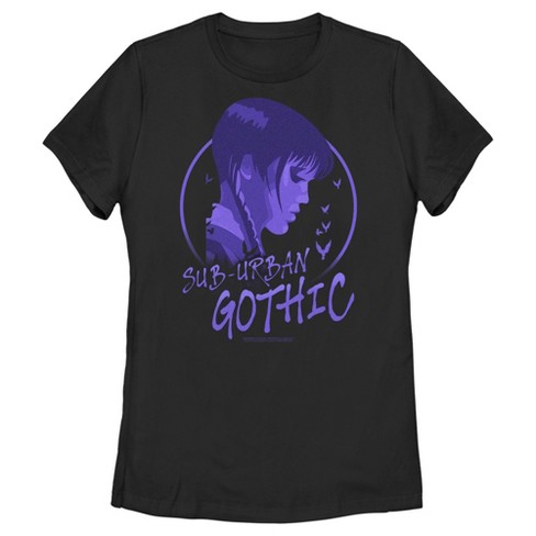 Women's Wednesday Sub-urban Gothic T-shirt : Target