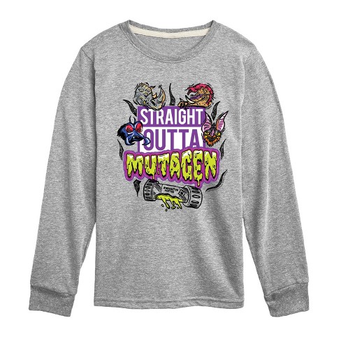 Boys' Teenage Mutant Ninja Turtles Mutant Mayhem Straight Outta Mutagen Long Sleeve Graphic T ...