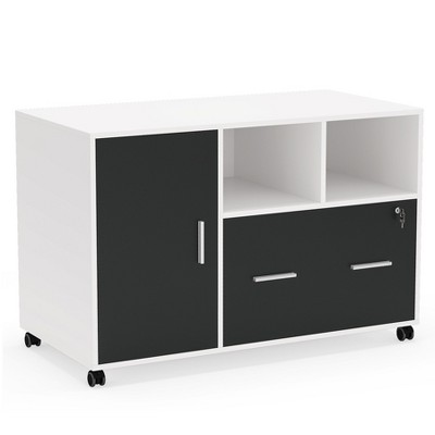Tribesigns Mobile File Cabinet With Lock And Drawer : Target