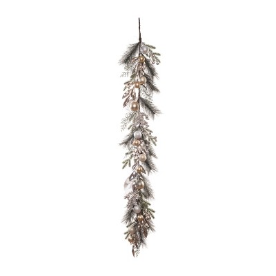 Transpac Wood 48 In. Multicolor Everyday Glitter Star Garland : Target
