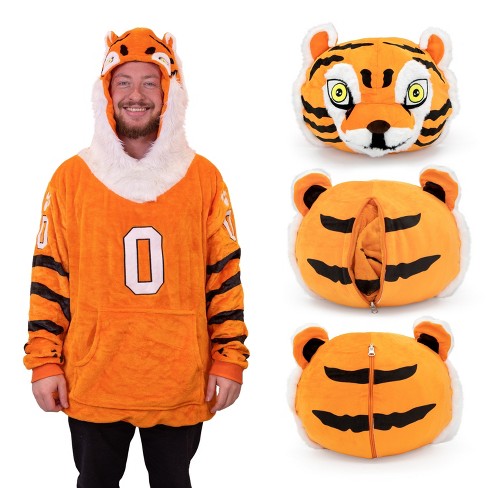 Clemson University Tiger Snugible Blanket Hoodie & Pillow : Target