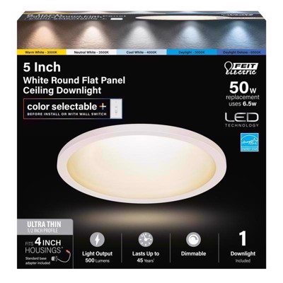 Feit Electric Recessed Led Downlight 120 W, White Aluminum : Target