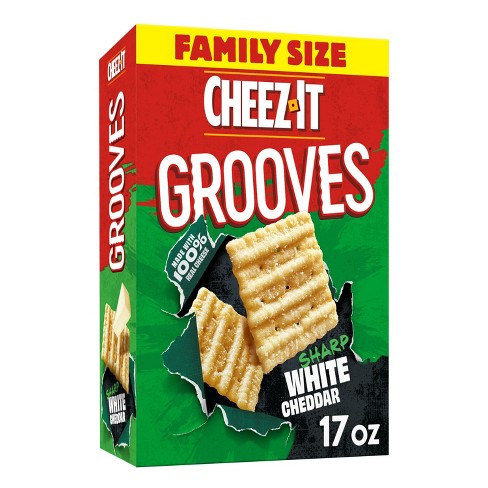 Cheez-it Grooves White Cheddar Family Size - 17oz : Target