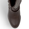 Journee Collection Wide Calf Women's Late Boot Dark Brown 6 : Target
