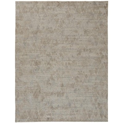 Taupe And Gray Abstract Hand Woven Area Rug : Target
