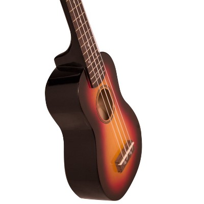 Sawtooth Basswood Soprano Ukulele, Sunburst, w/ Nylon Bag, Pitch Pipe ...