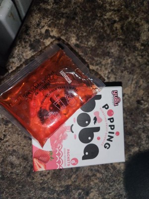 Yulu Popping Bursting Strawberry Flavored Boba Fruit Bubbles For Boba ...