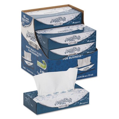 Angel Soft Professional Series 2-ply Facial Tissue Flat Box 50 Count ...