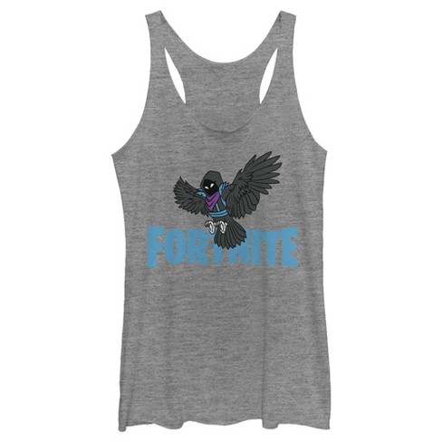 Women's Fortnite Raven Logo Racerback Tank Top : Target