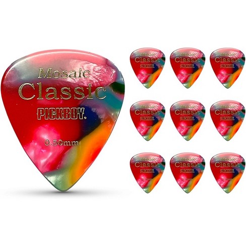 Pick Boy Classic Pickboy Mosaic Medium Raindrop Guitar Picks .50 Mm 10 ...