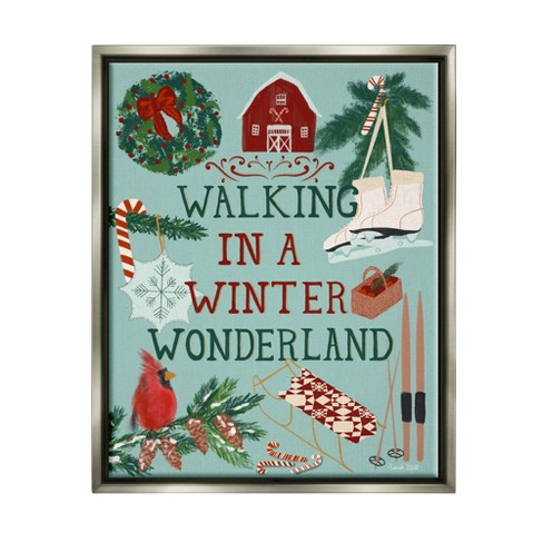 Stupell Industries Winter Wonderland Phrase, 25'' X 31'' : Target