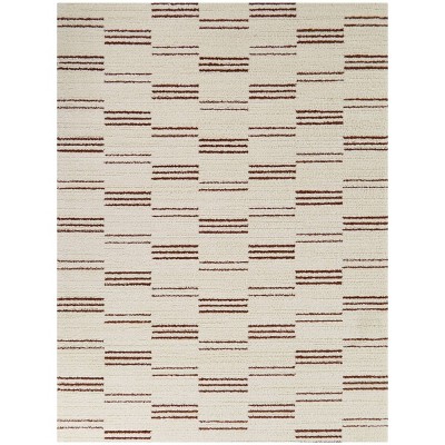 5'3"x7' Levine Mid-century Modern Geometric Rug Red - Balta Rugs : Target