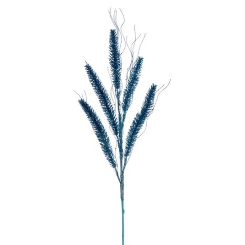 Vickerman 30" Baby Blue Wheat Glitter Spray, 6 Per Bag. : Target