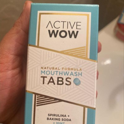 Active Wow Natural Mouthwash Tablets - 5 Fl Oz : Target