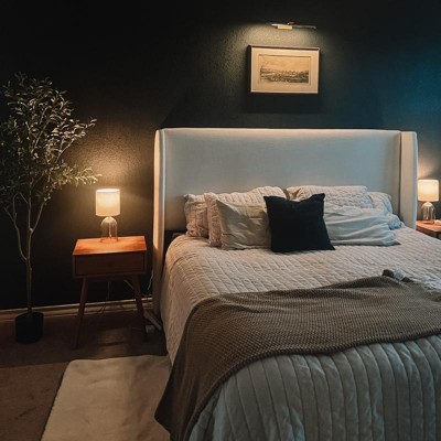 King Channel Stitch Velvet Quilt Dark Gray - Threshold™ : Target