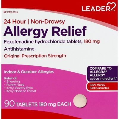 Leader Allergy Relief 90 Ea : Target