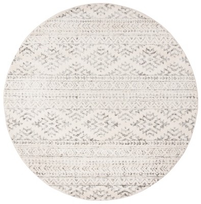 Tulum Tul264 Power Loomed Area Rug - Ivory/grey - 3' Round - Safavieh ...