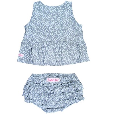 Rufflebutts Button Up Swing Top And Bloomer Set - Summertime Fields ...
