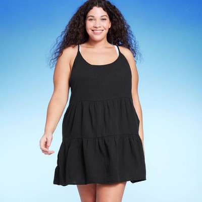 Black : Swimsuit and Bathing Suit Cover-ups for Women : Target
