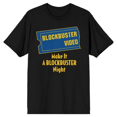 Blockbuster Make It A Blockbuster Night Crew Neck Long Sleeve White ...