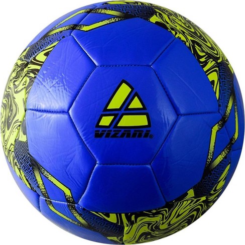 Vizari 'toledo' Soccer Ball For Kids And Adults (blue/neon Yellow, 5 ...