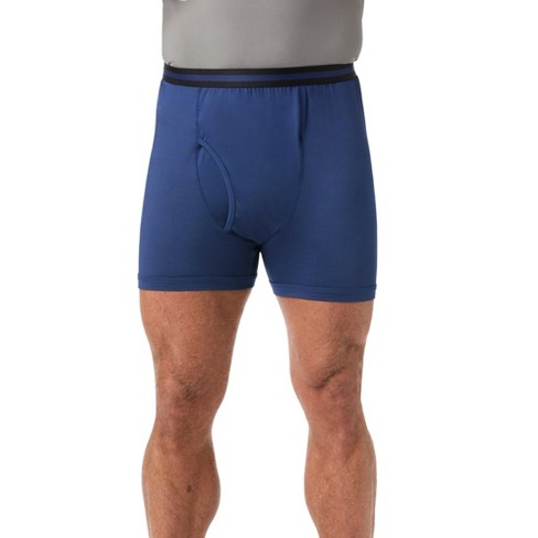 Kingsize Men's Big & Tall Performance Flex Boxer Briefs - Xl, Midnight ...