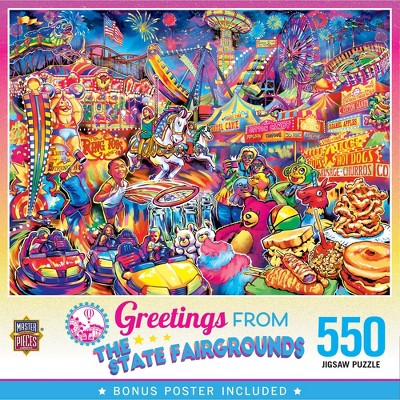Masterpieces 400 Piece Jigsaw Puzzle - Day At The Fairgrounds - 18"x24 ...