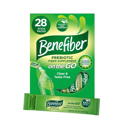 Benefiber Prebiotic Sugar-free On The Go Fiber Supplement Powder - 28ct ...