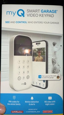 myQ Smart Garage Video Keypad - White : Target