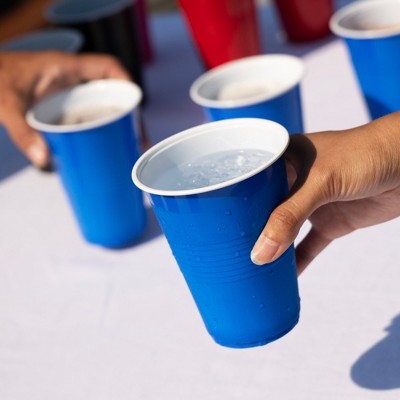 True Blue Party Cups, Disposable Cups, Drink Cups for Cocktails and ...