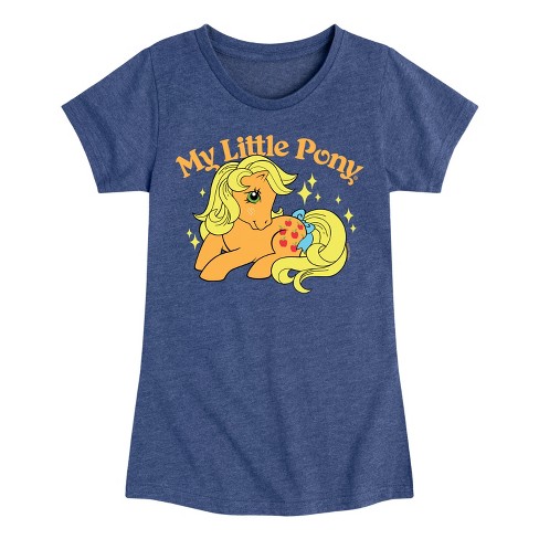Girls' My Little Pony Applejack Logo Fitted Short Sleeve Graphic T ...