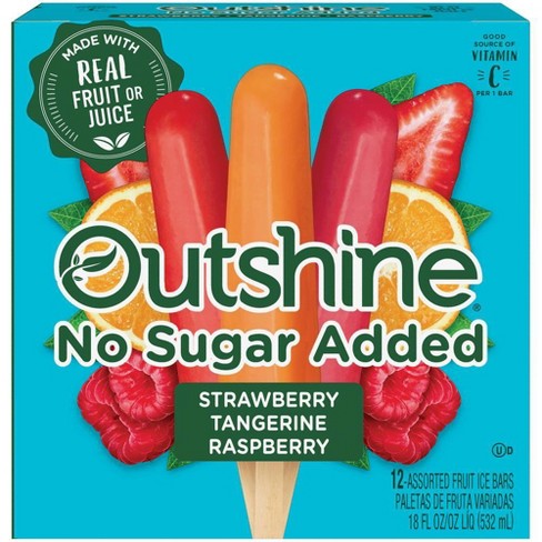 Outshine Strawberry, Raspberry, Tangerine Frozen Fruit Bar - 12ct : Target