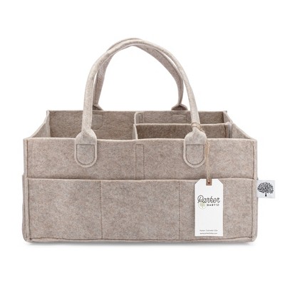 Parker Baby Co. Felt Diaper Caddy Large - Oatmeal : Target