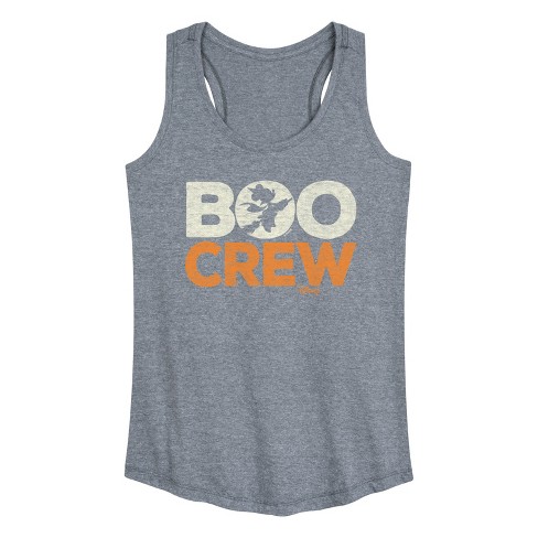 Women's Disney Boo Crew Graphic Racerback Tank - Heather Grey - 1x : Target