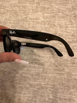 Ray-ban Meta Wayfarer Glasses - Shiny Black Frames, Green Lenses : Target