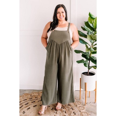 Women's Shirring Detail Overalls - KORI S : Target