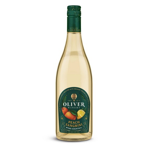 Oliver Passion Peach Sangrini Wine Cocktail - 750ml Bottle : Target