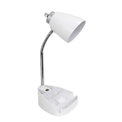 Contemporary Led Gooseneck Desk Lamp - White : Target
