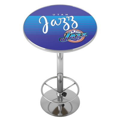 Utah Jazz Hardwood Classics Bar Table With Footrest : Target