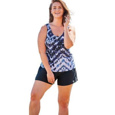 Swim 365 Women's Plus Size Classic Tankini Top : Target