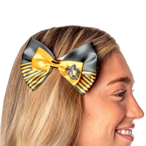 Harry Potter Hogwarts School Hufflepuff House Crest Hair Bow ...