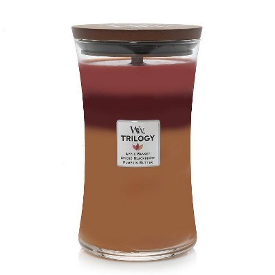 Woodwick Autumn Harvest Trilogy Large Jar Candle Pink/red/orange 21.5oz ...