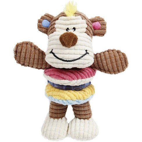 Pet Life Hugga-bear Plush Squeaking And Rubber Teething Newborn Puppy ...