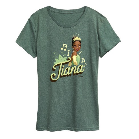 Women's Disney Princess Tiana Headshot Short Sleeve Graphic T-shirt ...