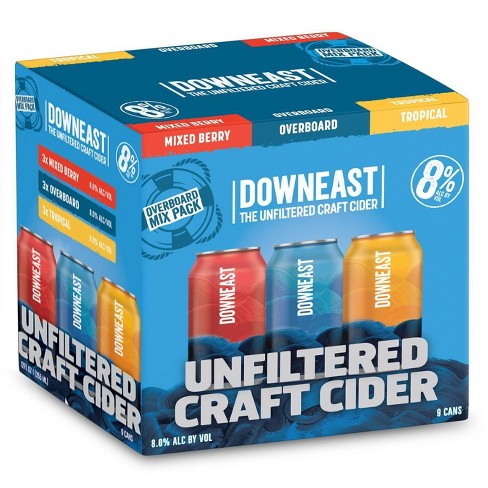 Downeast Overboard Mix Pack High High Abv Cider Mix Pack - 9pk/12 Fl Oz ...