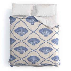 Deny Designs Thespacehouse Coastal Ocean Blue Seashells Comforter And ...
