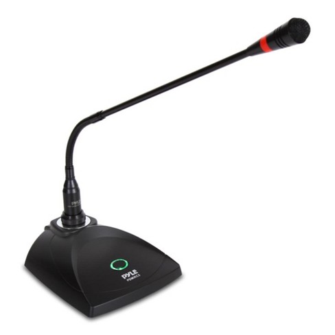 Pyle Home Desktop Gooseneck Wired Microphone System-table Mounted ...